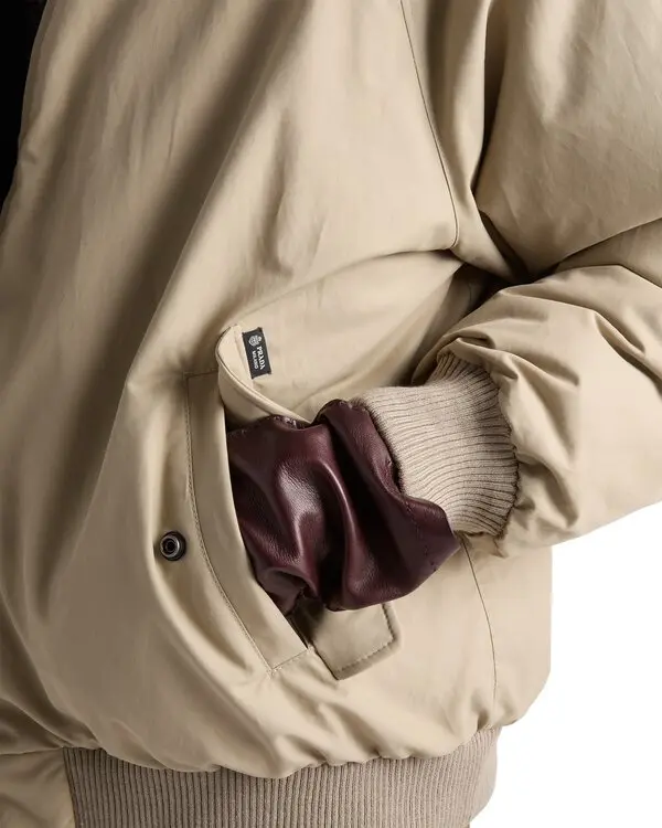 Prada Technical Poplin Down Jacket
