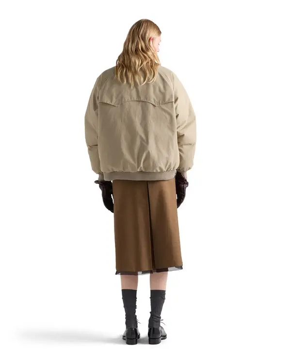 Prada Technical Poplin Down Jacket