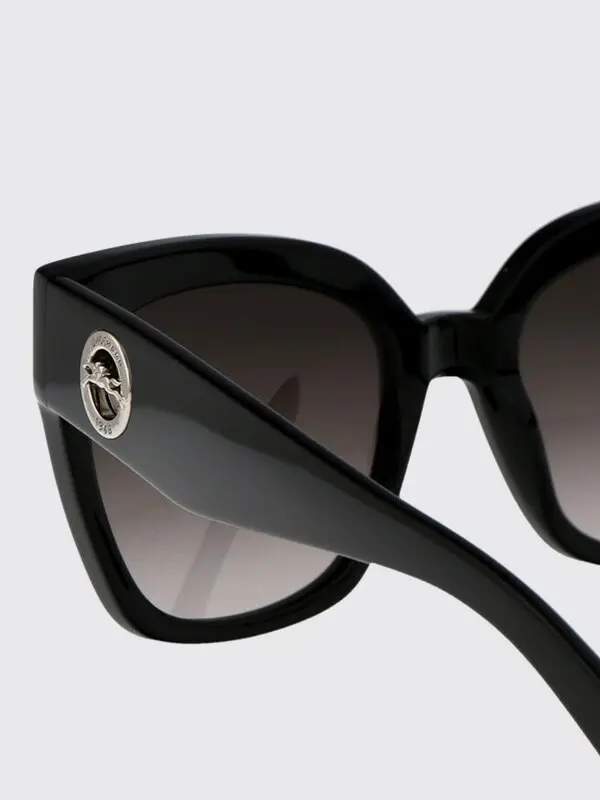 Longchamp Oversized Cat-eye Sunglasses In Acetate With Metallic Logo