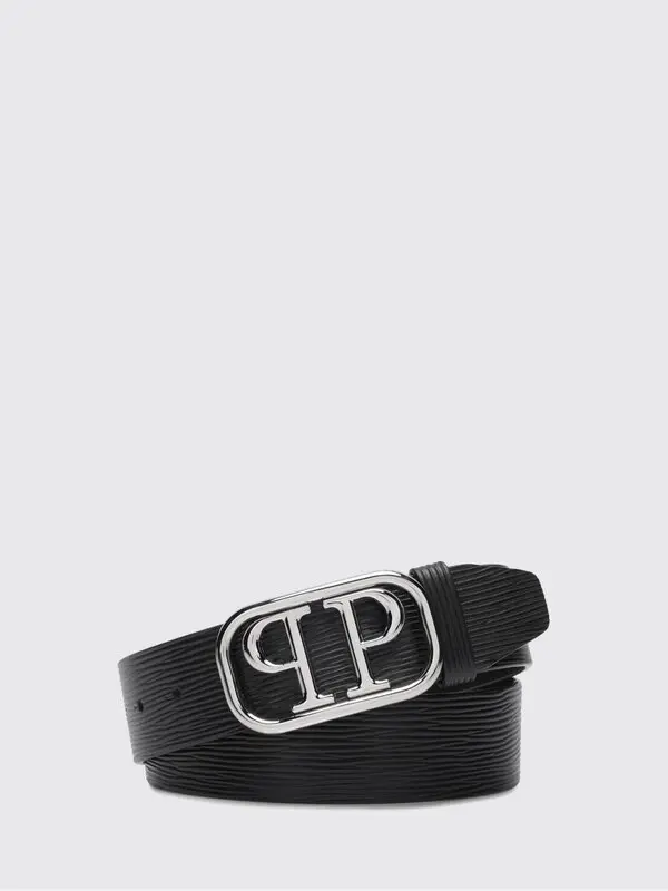 Philipp Plein Embossed Leather Belt