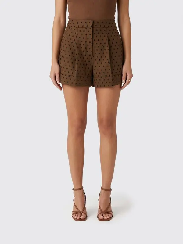 Fendi Polka Dot Wool Blend Shorts