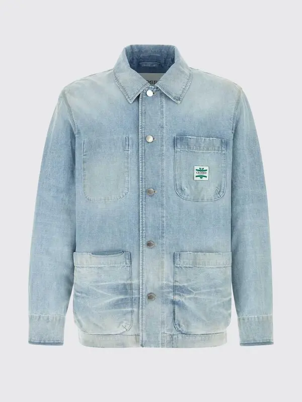 Closed Shirt Jacket In Organic Cotton Denim With Patch Pockets