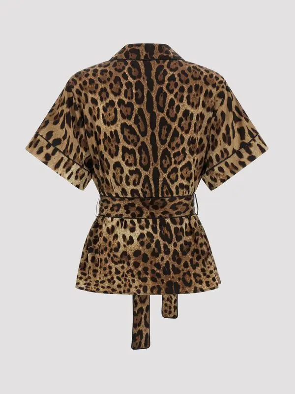 Dolce & Gabbana Animalier Silk Shirt