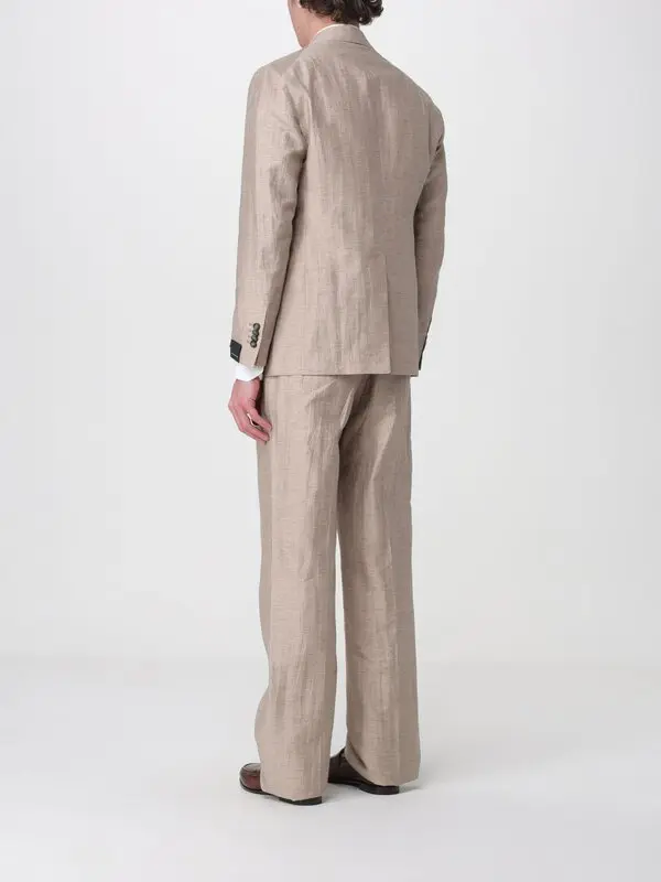 Tagliatore Double-breasted Linen Blend Suit