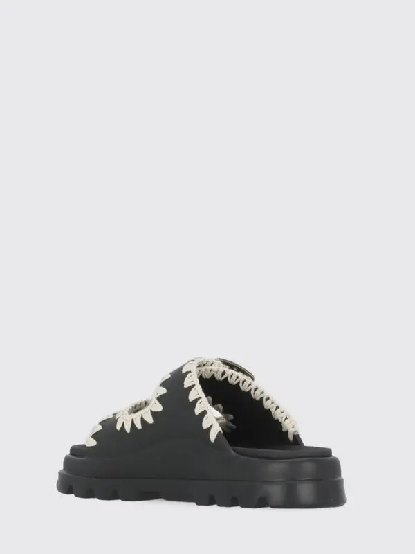 Mou Eva Sandals With Contrast Stitching