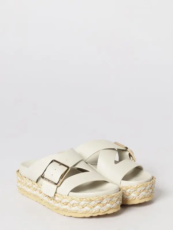 PALOMA BARCELO Leather Platform Sandals