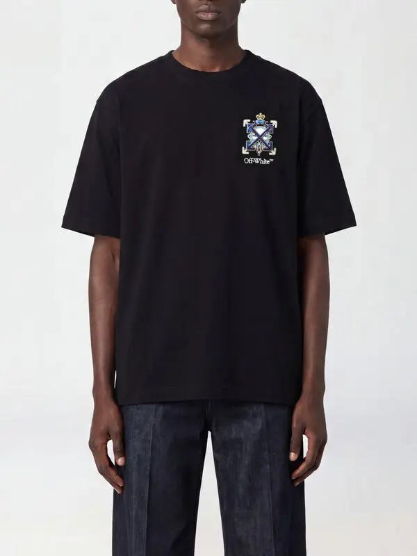 Off-White Jewel Arrow Skate Cotton T-shirt With Rear Logo - Black