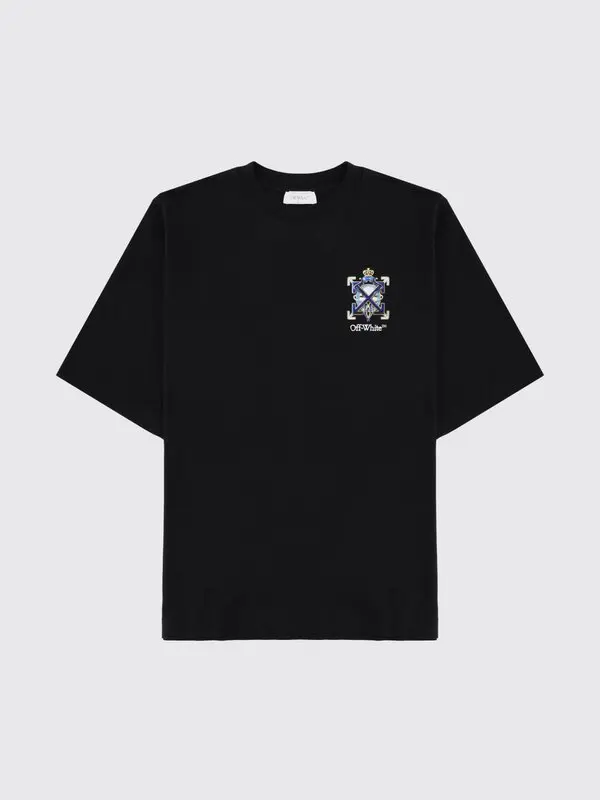Off-White Jewel Arrow Skate Cotton T-shirt With Rear Logo - Black
