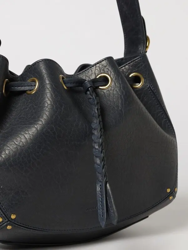Jérôme Dreyfuss Andy Grained Lambskin Bucket Bag With Drawstring