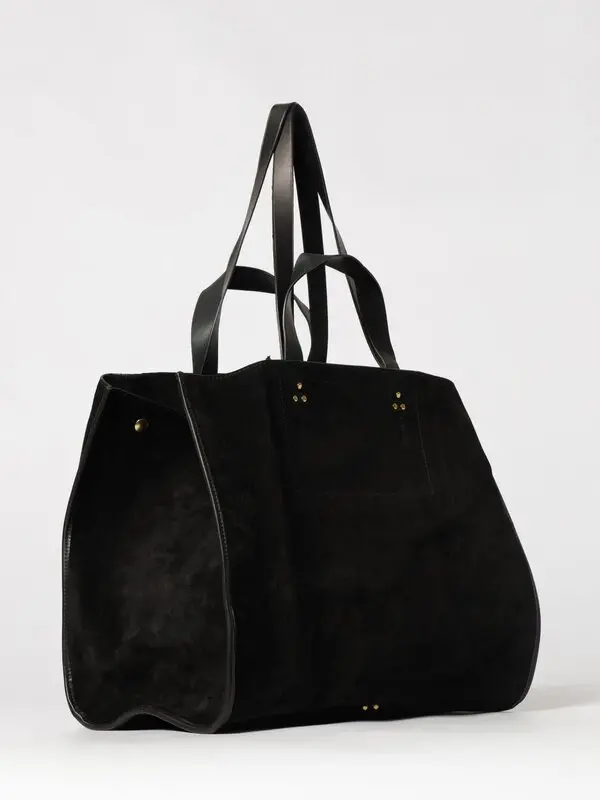 Jérôme Dreyfuss Leon Large Suede Calfskin Tote Bag With Pouch