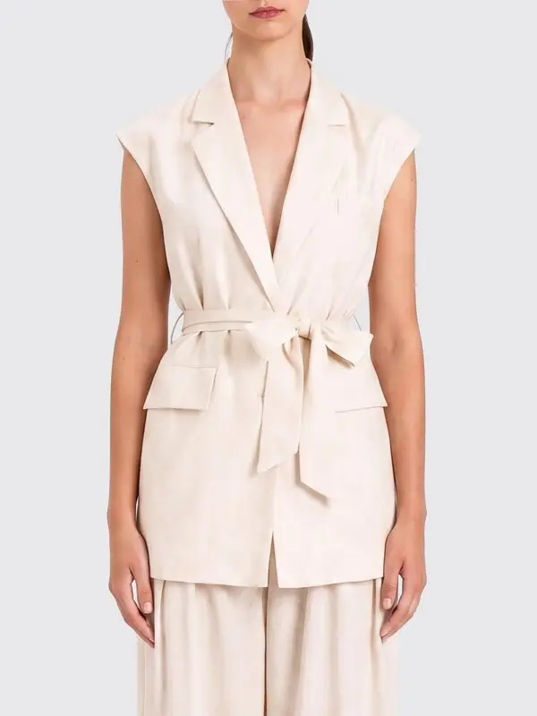 TWINSET Lyocell Vest - Beige