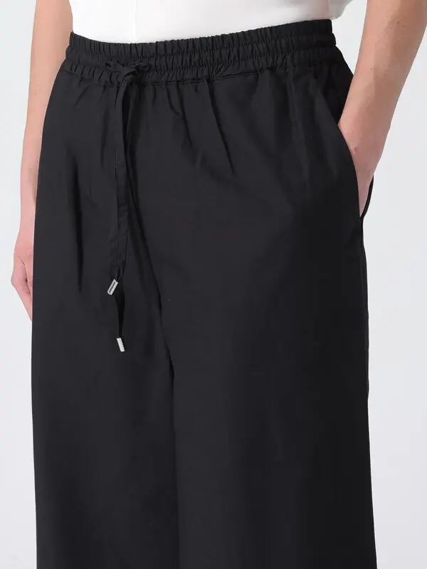 Liu Jo Cotton Palazzo Trousers With Lace Inserts
