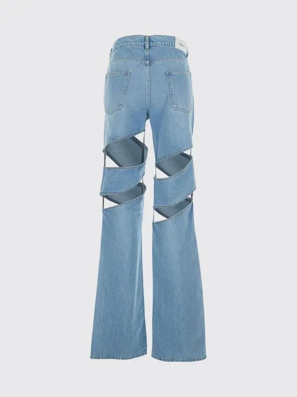 Coperni Spiral Denim Jeans - Gnawed Blue