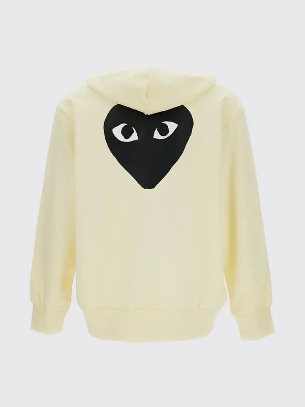 Play Comme Des Garcon Zip-up Hooded Sweatshirt In Polyester With Logo