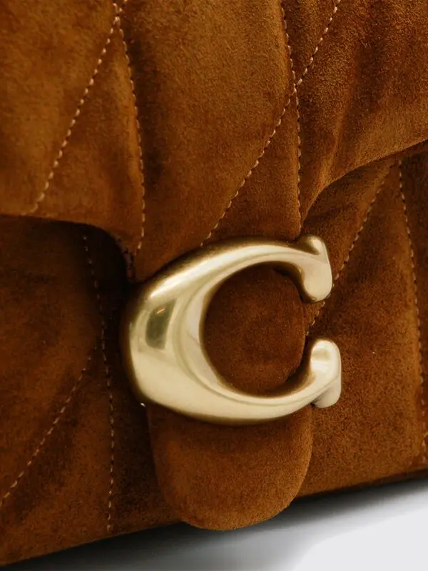 COACH Tabby Quilted Leather Mini Shoulder Bag With Metal Logo