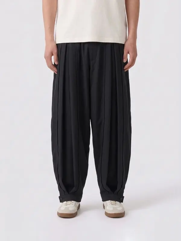 Comme Des Garçons Wide-leg Jersey Trousers With Elasticated Cuffs