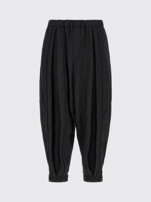Comme Des Garçons Wide-leg Jersey Trousers With Elasticated Cuffs