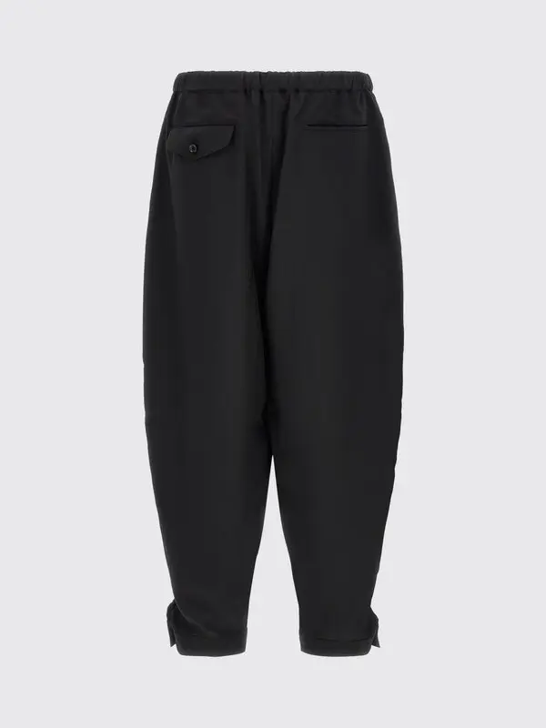 Comme Des Garçons Wide-leg Jersey Trousers With Elasticated Cuffs