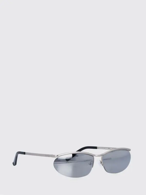 Attico Charlotte -tone Metal Oval Frame Sunglasses - Silver