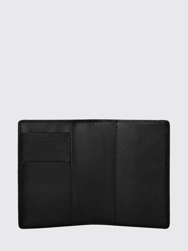 Philipp Plein Bifold Calfskin Leather Wallet With Metal Logo