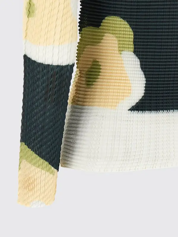 Issey Miyake Abstract-print Long-sleeved Jersey Turtleneck