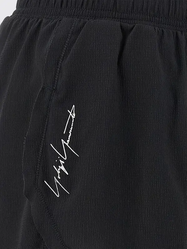 Y3 Stretch Technical Fabric Sports Shorts With Elasticated Mid-rise Waist