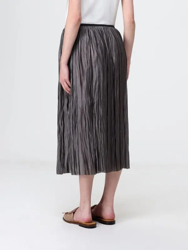 ROBERTO COLLINA Crepe Pleated Midi Skirt