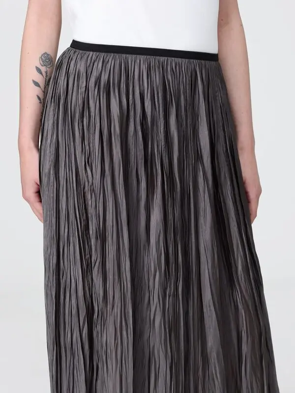 ROBERTO COLLINA Crepe Pleated Midi Skirt