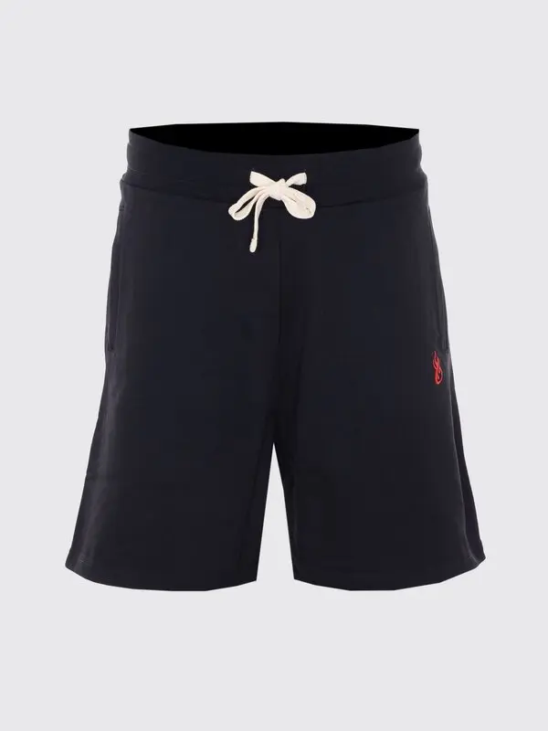 VISION OF SUPER Cotton Jogging Shorts With Drawstring And Contrast Logo