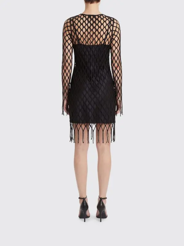 Christopher Esber Perforated Viscose Blend Dress
