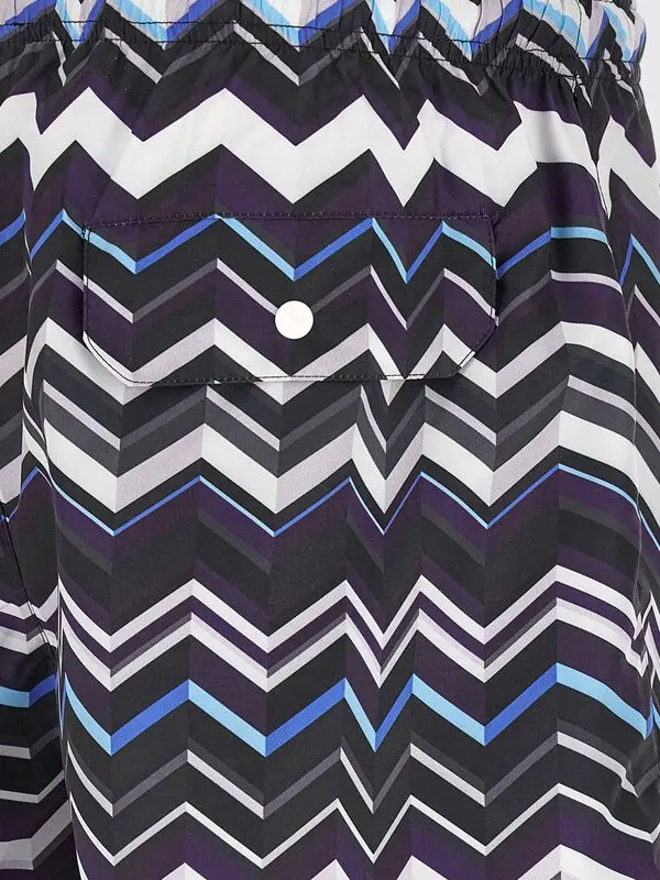 Missoni Zig Zag Nylon Boxer Swim Shorts