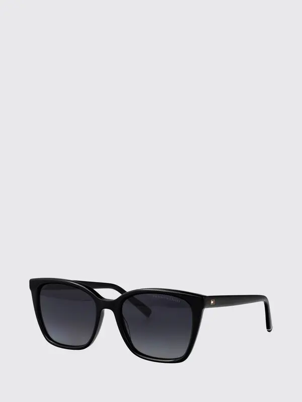 Tommy Hilfiger Cat-eye Acetate Sunglasses With Tortoiseshell Print - Black