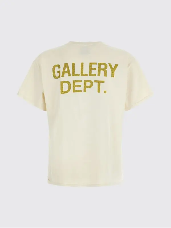 GALLERY DEPT. Vintage-style Graphic Print Cotton T-shirt - Beige