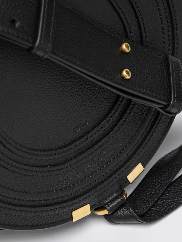 Chloé Grained Leather Marcie Bag - Black