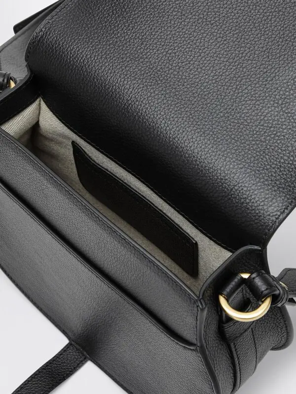 Chloé Grained Leather Marcie Bag - Black