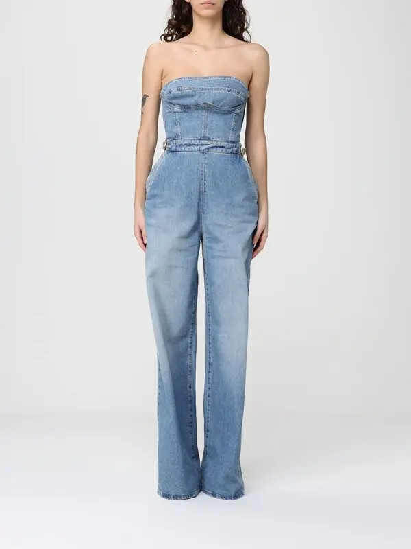 Elisabetta Franchi Denim Jumpsuit - Blue