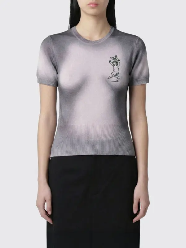 VIVIENNE WESTWOOD Wool And Cashmere Crew-neck Sweater - Pink