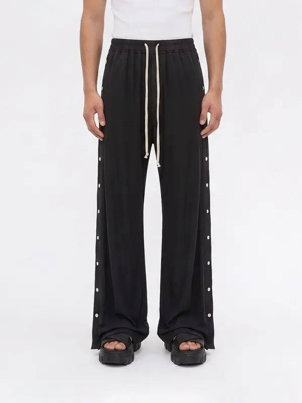Rick Owens Wide Pusher Wide-leg Drawstring Jogging Trousers