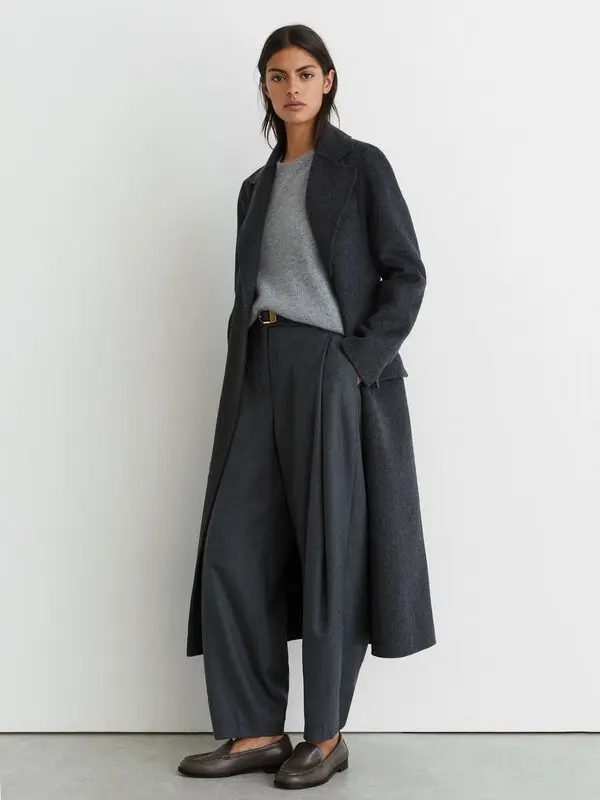 REISS Leather Apron-toe Loafers