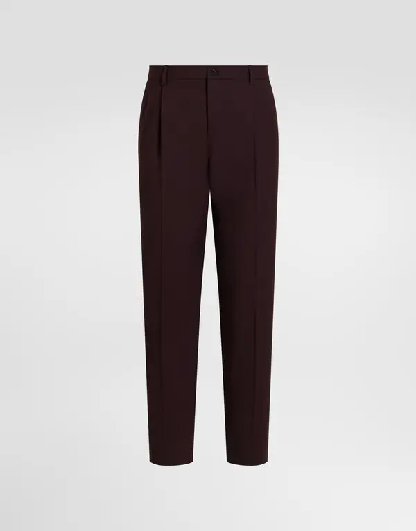 Dolce & Gabbana Stretch Wool Trousers - Multicolor