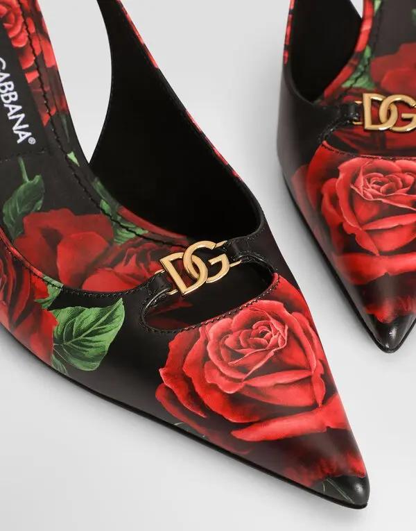 Dolce & Gabbana Lace Slingback Pumps - Multicolor