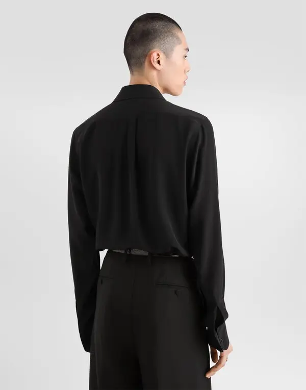 Dolce & Gabbana Gold Crêpe De Chine Shirt Shirts - Black