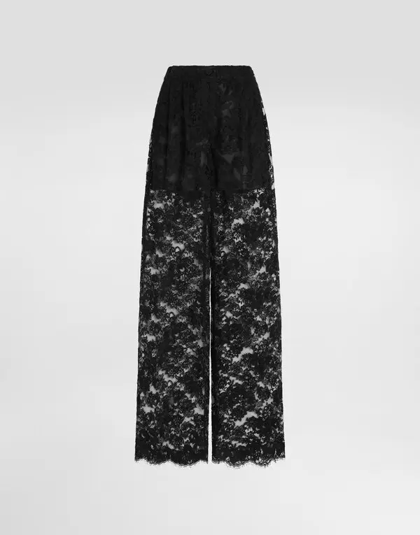 Dolce & Gabbana Lace Trousers Pants And Shorts