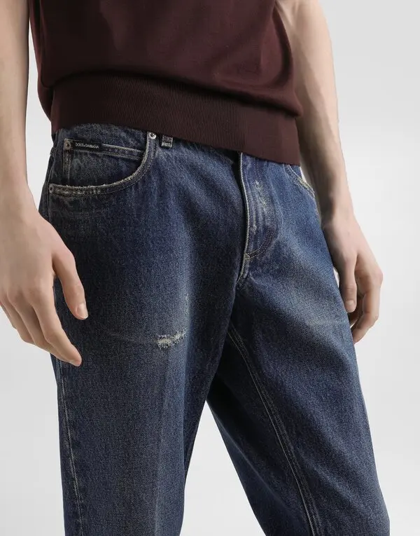 Dolce & Gabbana Regular Cotton Jeans Denim Multi-colored