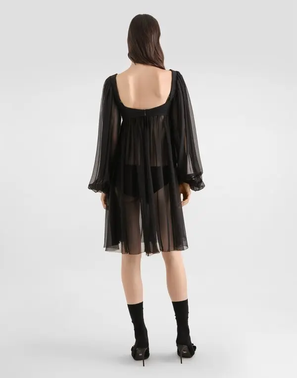 Dolce & Gabbana Chiffon Dress Dresses Silk