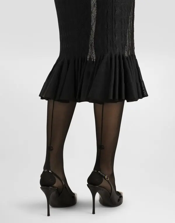 Dolce & Gabbana Lace-stitch Knit Skirt