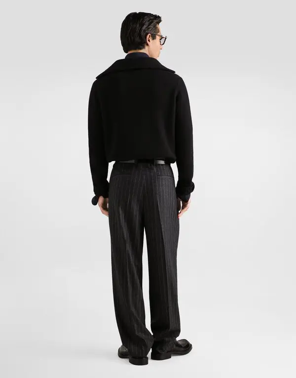 Dolce & Gabbana Virgin Wool Cardigan With Embroidery