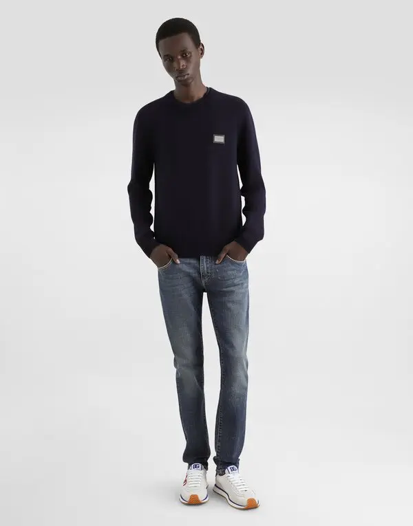 Dolce & Gabbana Pantalone Denim Multi-colored Cotton