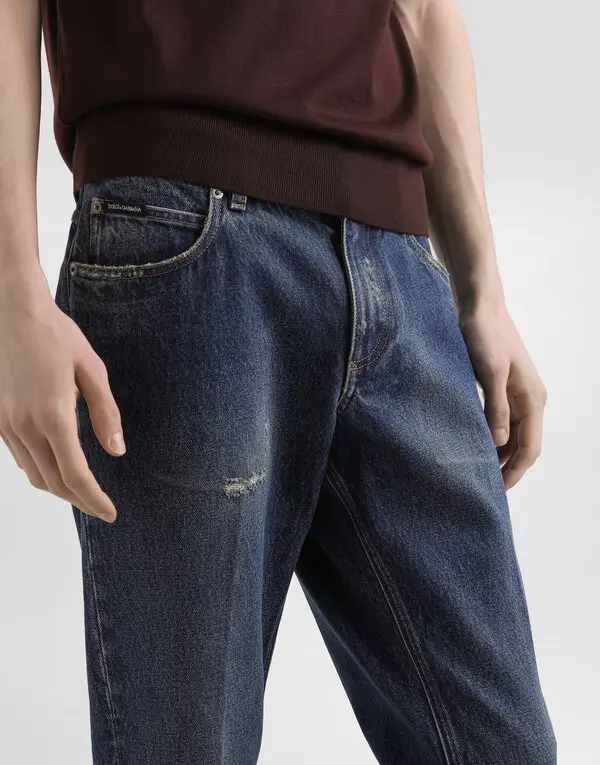 Dolce & Gabbana Regular Cotton Jeans Denim Multi-colored