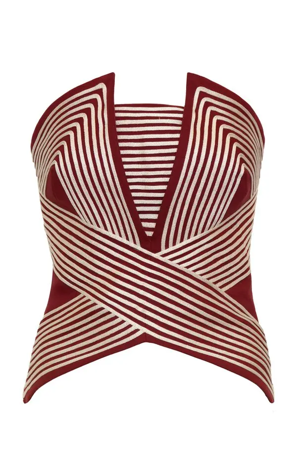 ANDRES OTALORA Sombra Clara Embroide Top